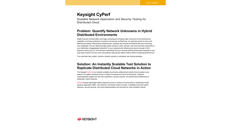 CyPerf | Keysight